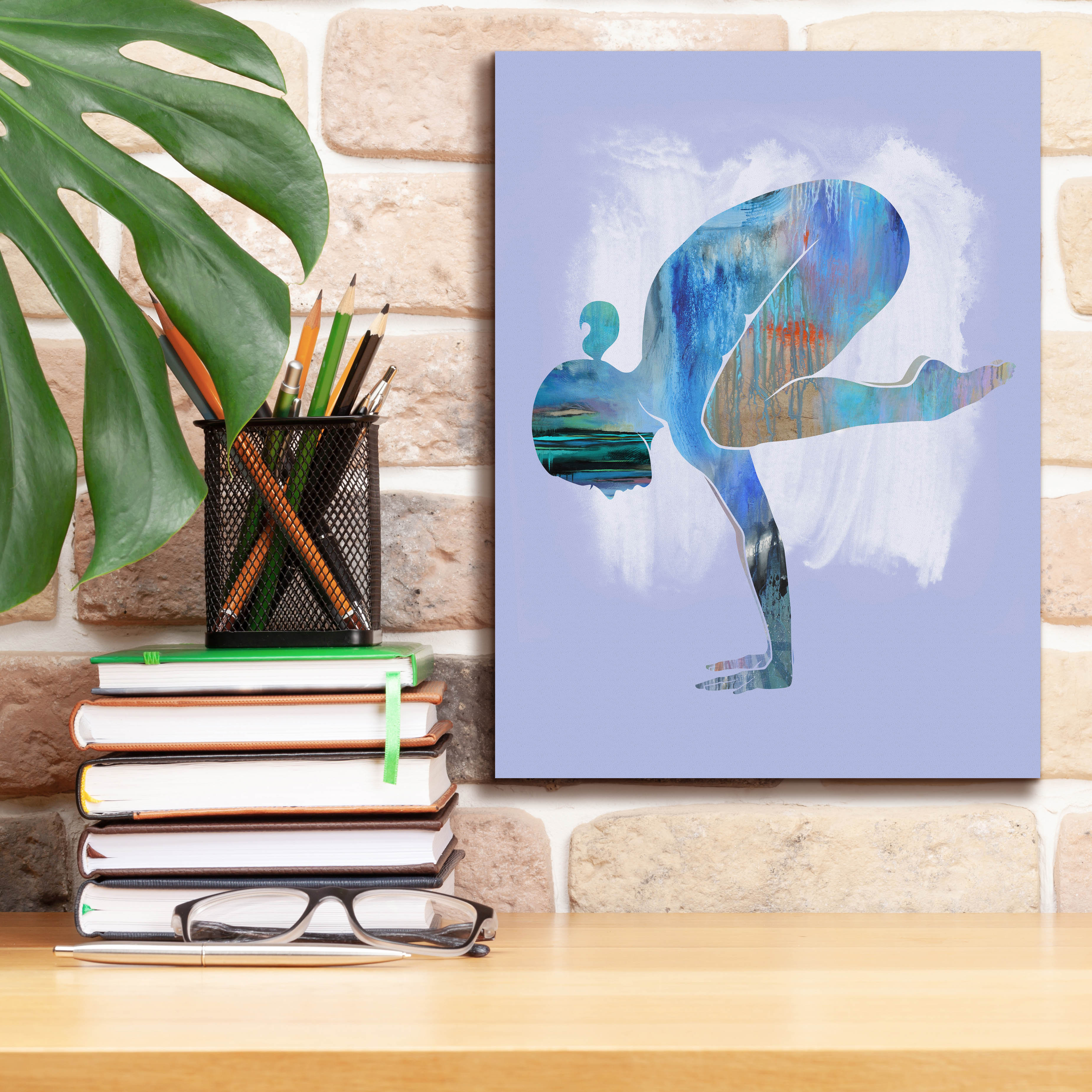 Winston Porter 'Crow Pose Moon' by Tim Parker Canvas Wall Art | Wayfair