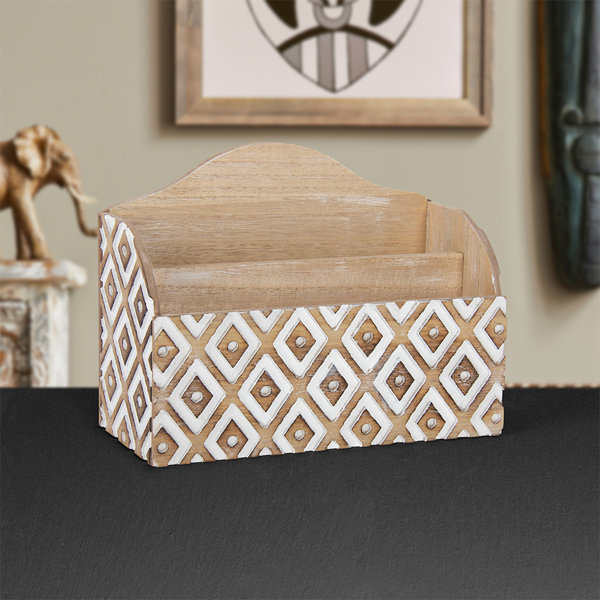 Natur Pur Salem Wood Free Standing Magazine Rack | Wayfair.co.uk