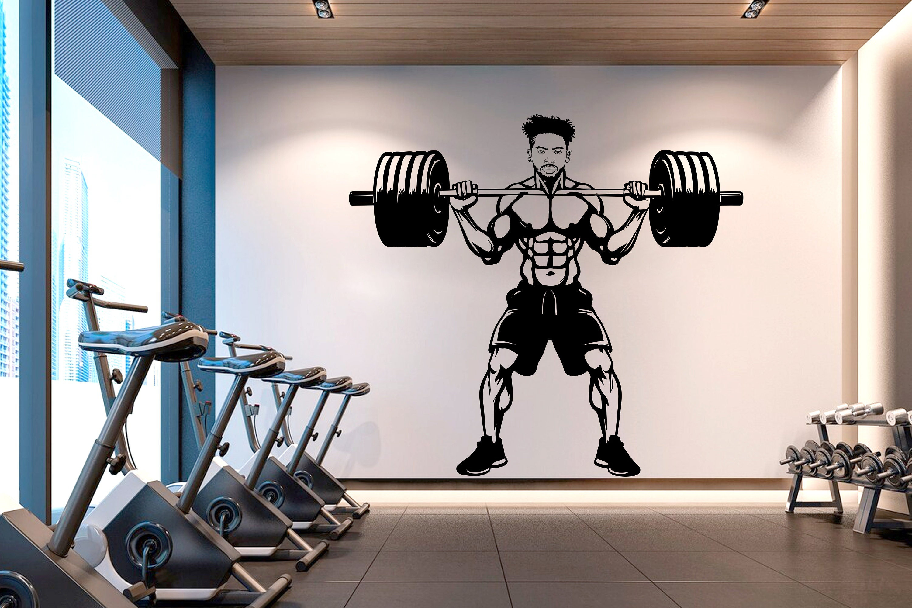 Latitude Run® Gym Lifting Weights Wall Decal - Wayfair Canada