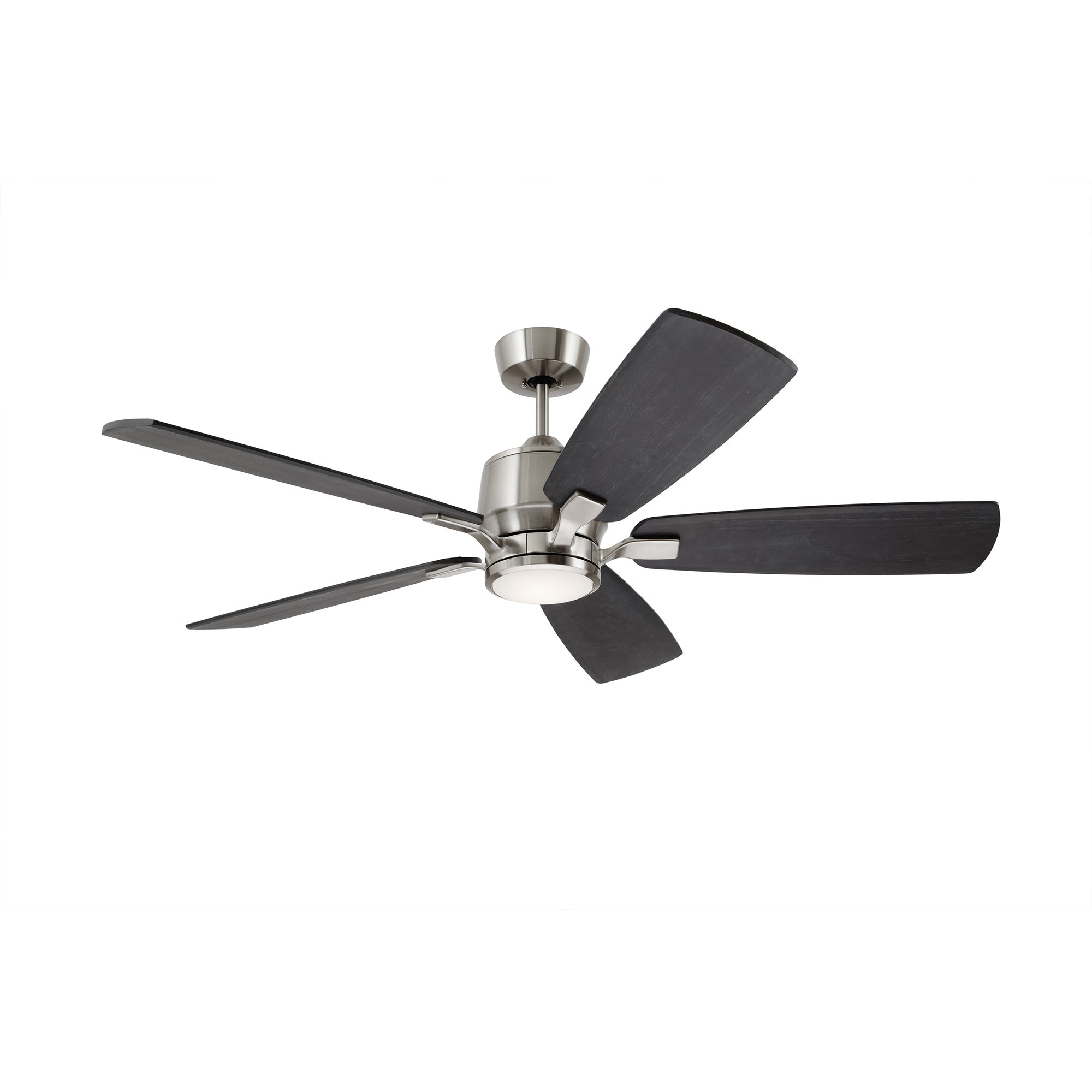 Latitude Run® LED Standard Ceiling Fan with Wall Control and Light Kit ...