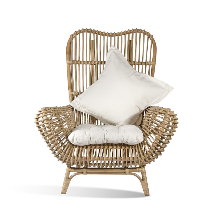 Ibolili Round Back Rattan Chair & Reviews | Wayfair