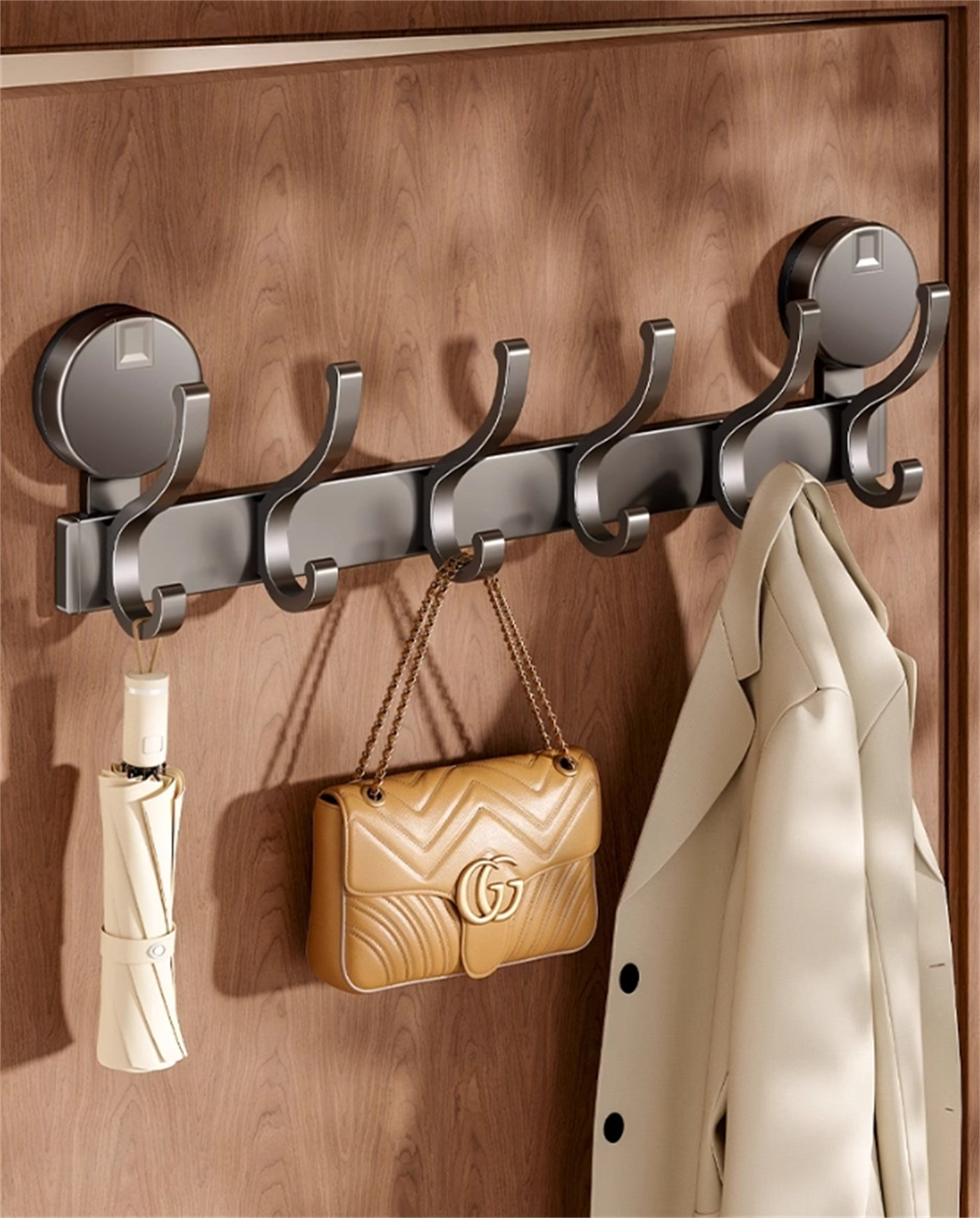 Latitude Run® Aluminum Alloy Suction Cup Hook Rack | Wayfair