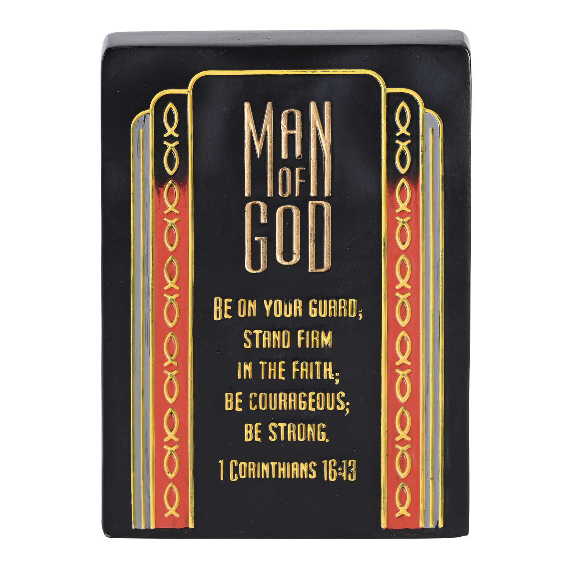 Trinx Dylanjacob Tabletop Wedge Man of God Decorative Plaque | Wayfair