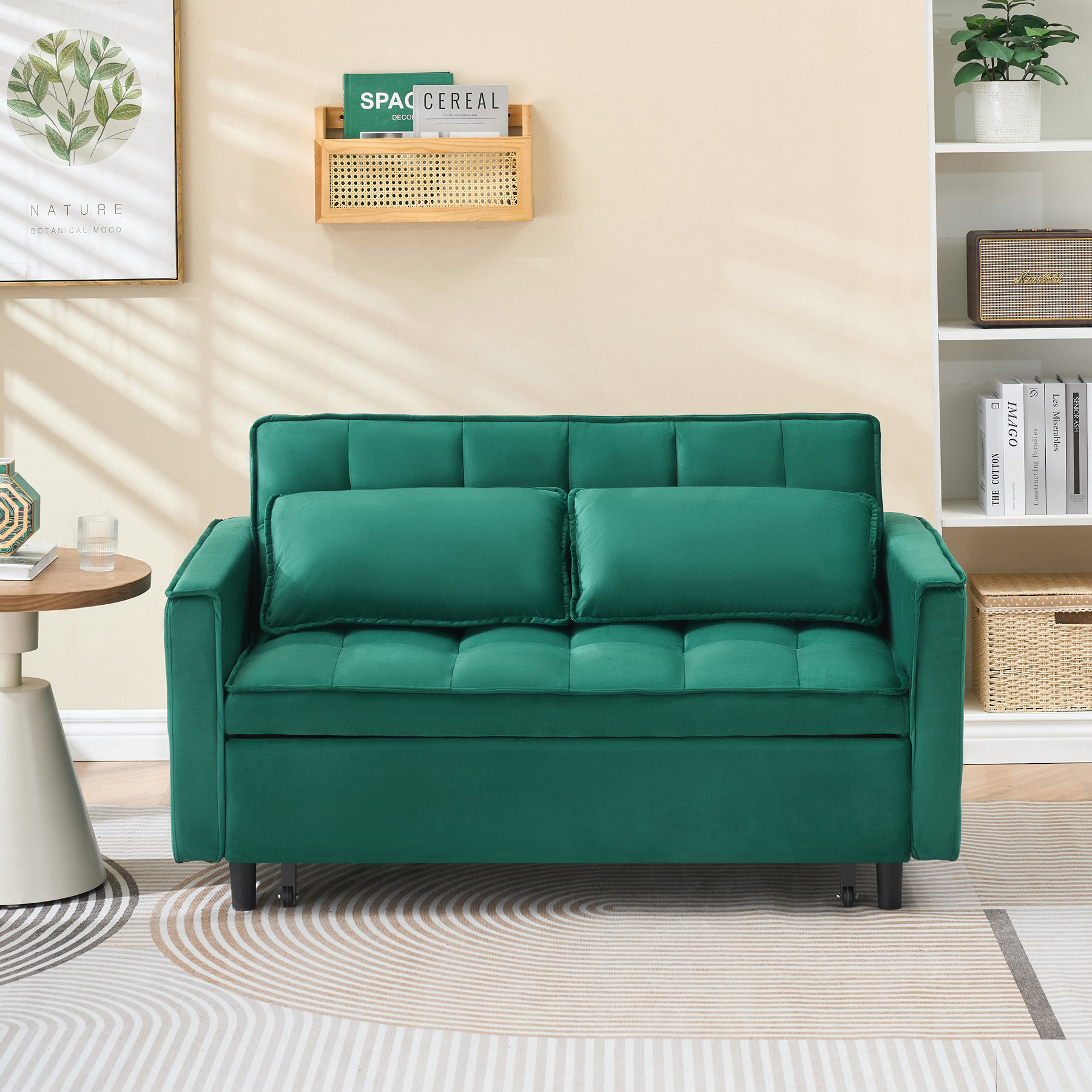 Ebern Designs Elegant Sofa With Convenient Pockets, Comfy Sofa | Wayfair