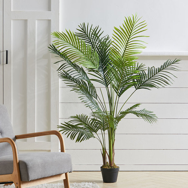 The Seasonal Aisle Artificial Potted Palm Tree for Home Decoration ...