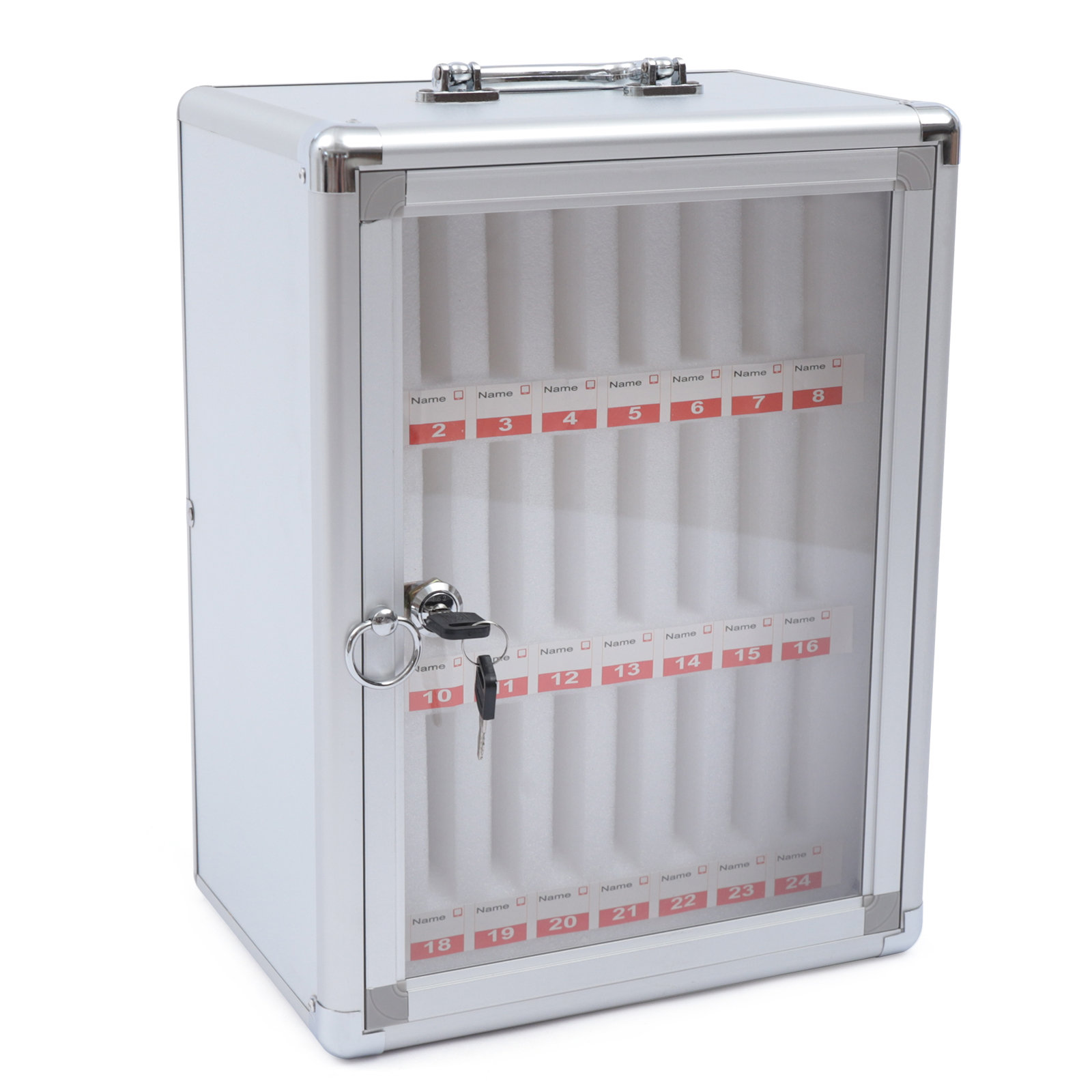 Inbox Zero 24 Slots Aluminum Alloy Pocket Chart Cell Phones Storage ...