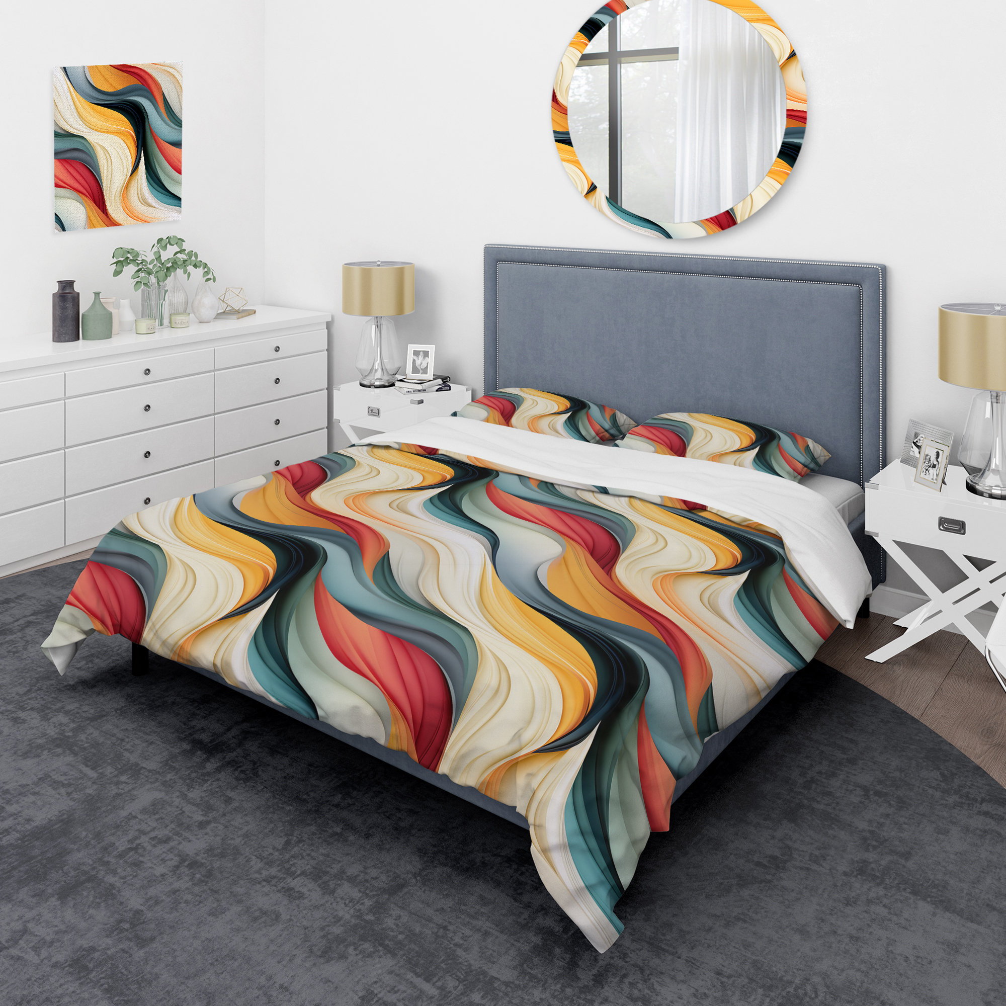 Design Art Urban Serenity IV Bedding | Wayfair