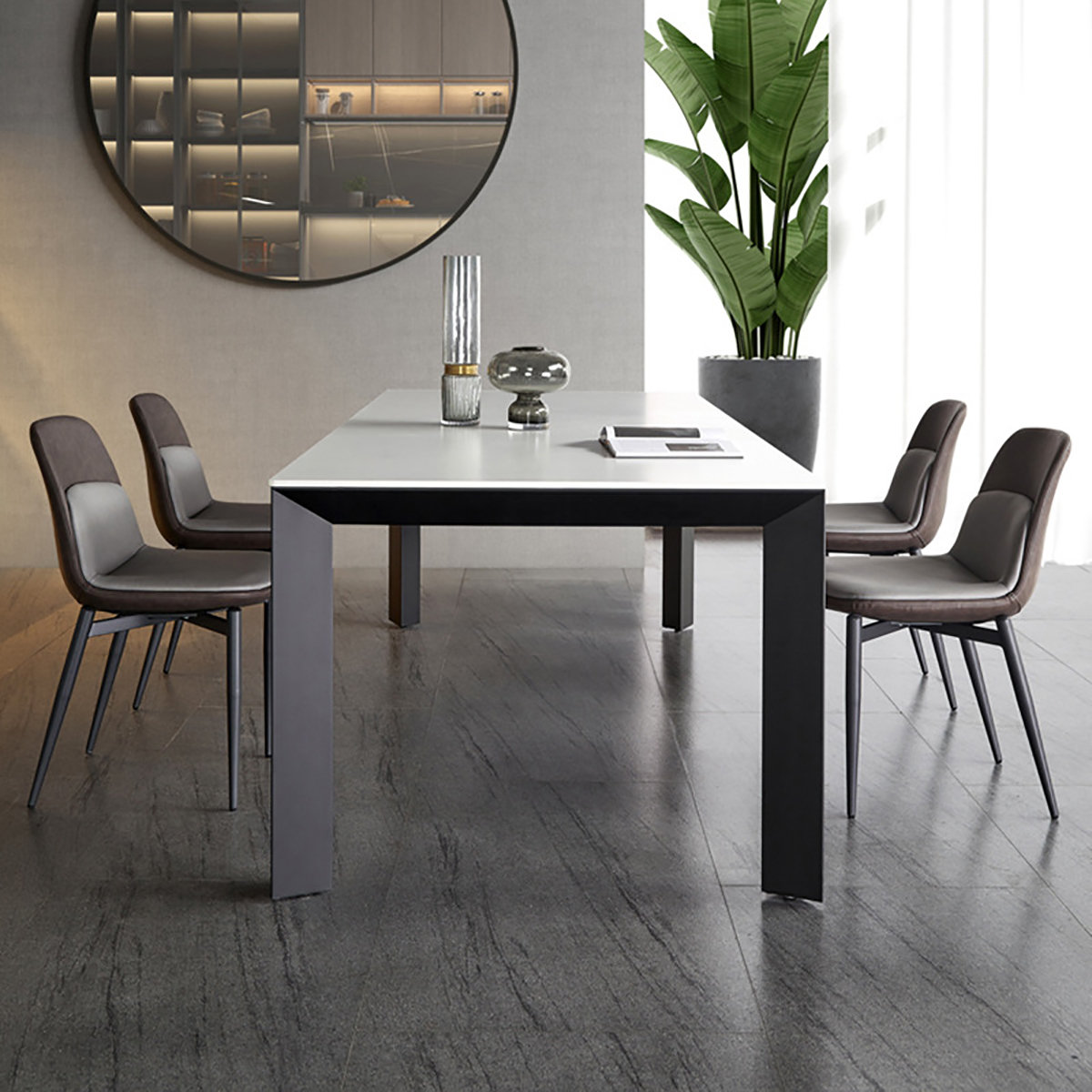 Hokku Designs Shanasia The rock table is a simple dining table | Wayfair