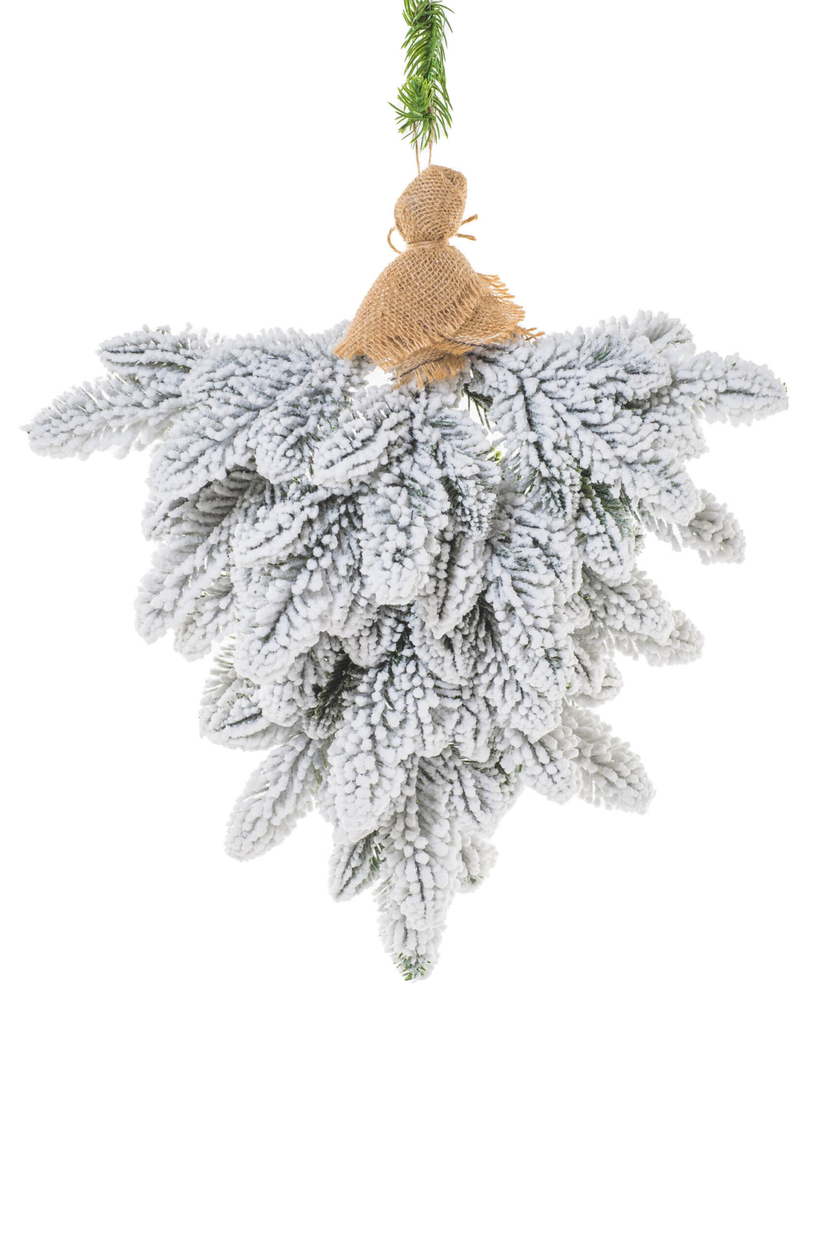The Holiday Aisle® Flocked Short Swag | Wayfair
