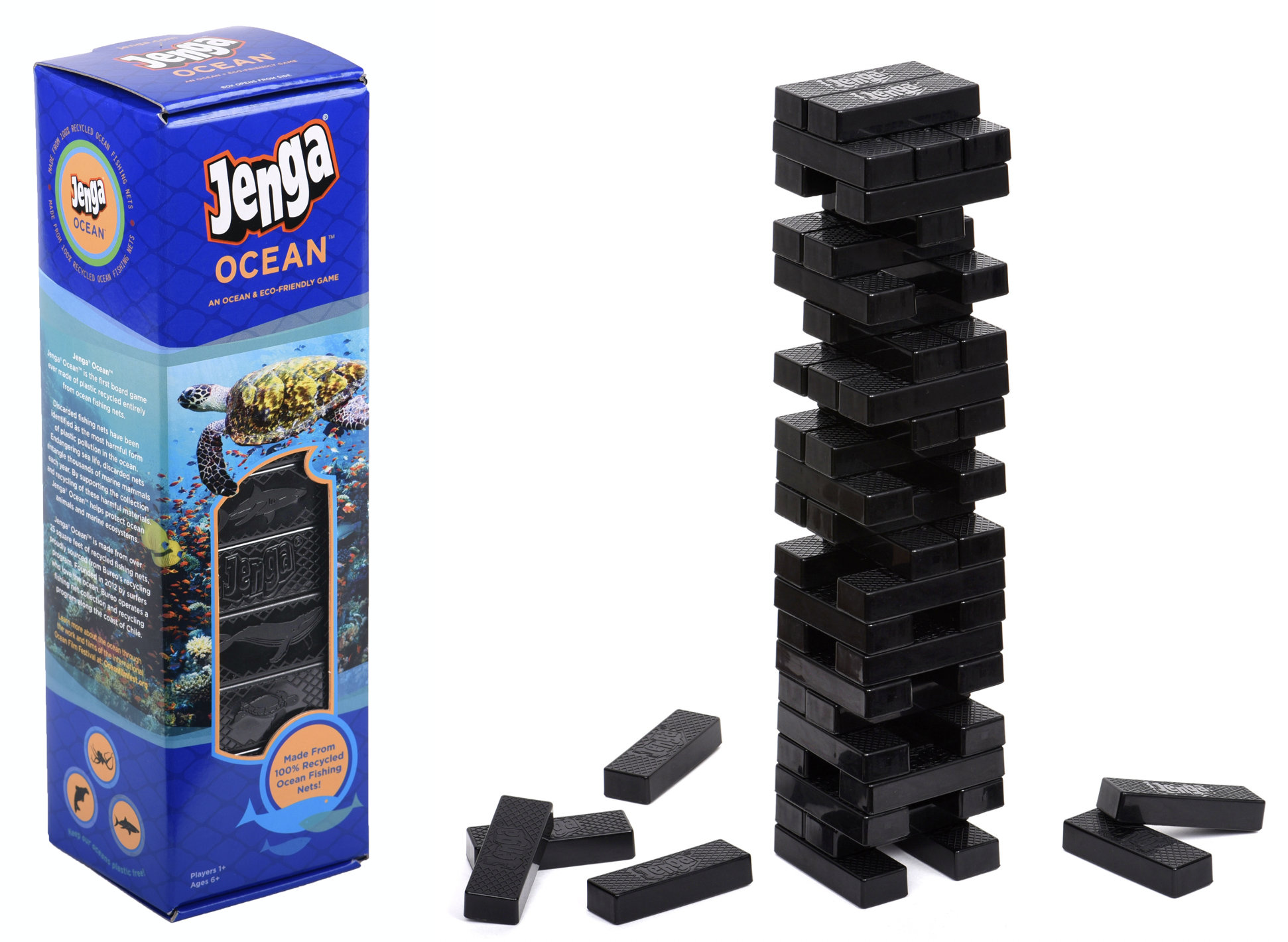 Jenga® Ocean Game (100% Recycled Fishing Nets) | Wayfair