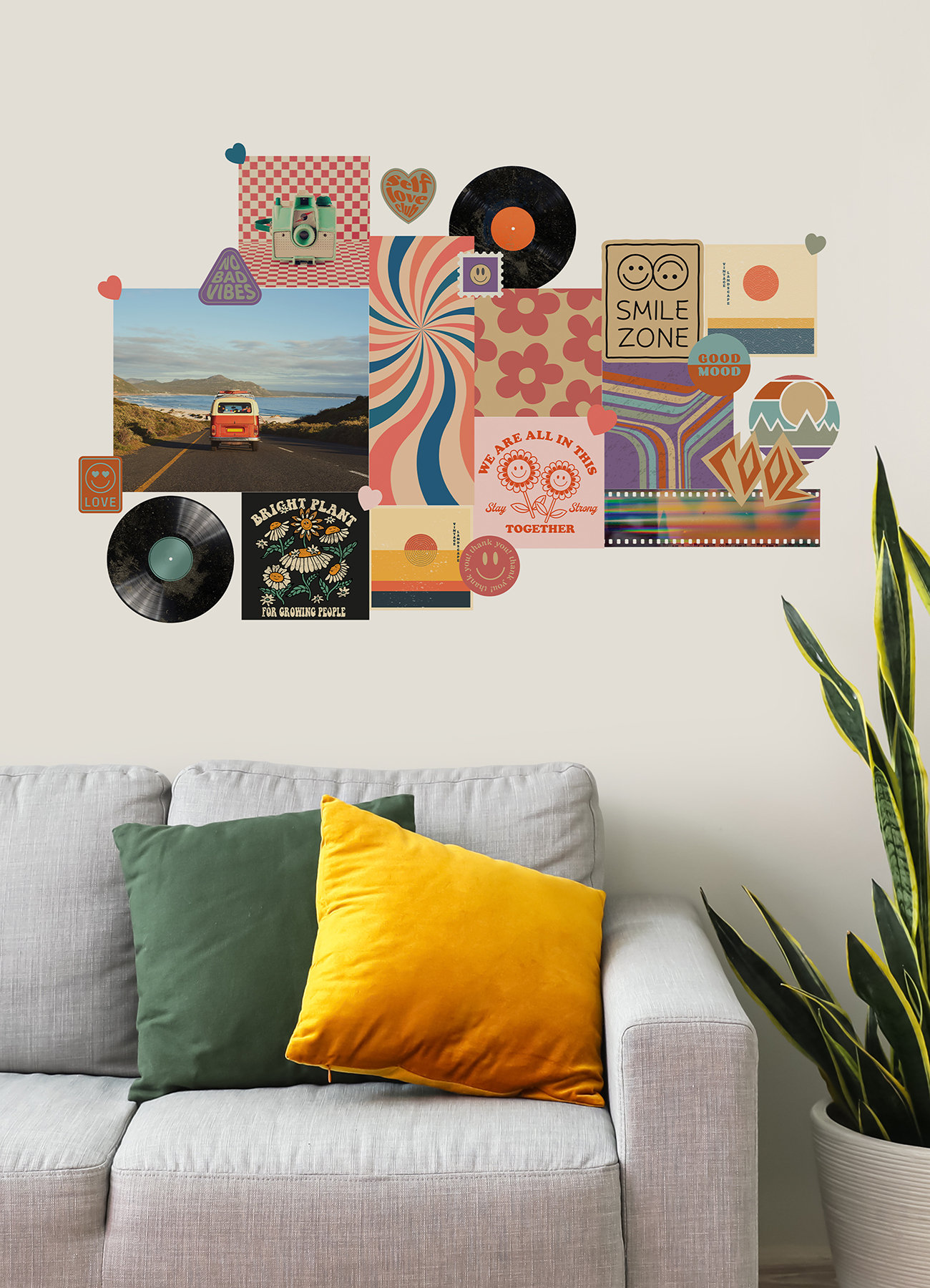 WallPops! Retro Collage Wall Decal | Wayfair