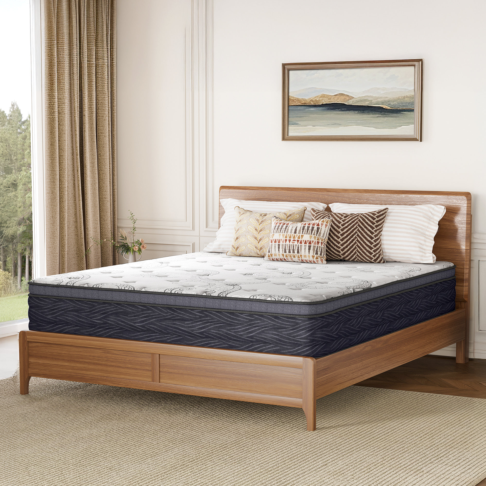 Alwyn Home 12 inch CertiPUR-US Certified Pocketed Coil Spring Mattress ...