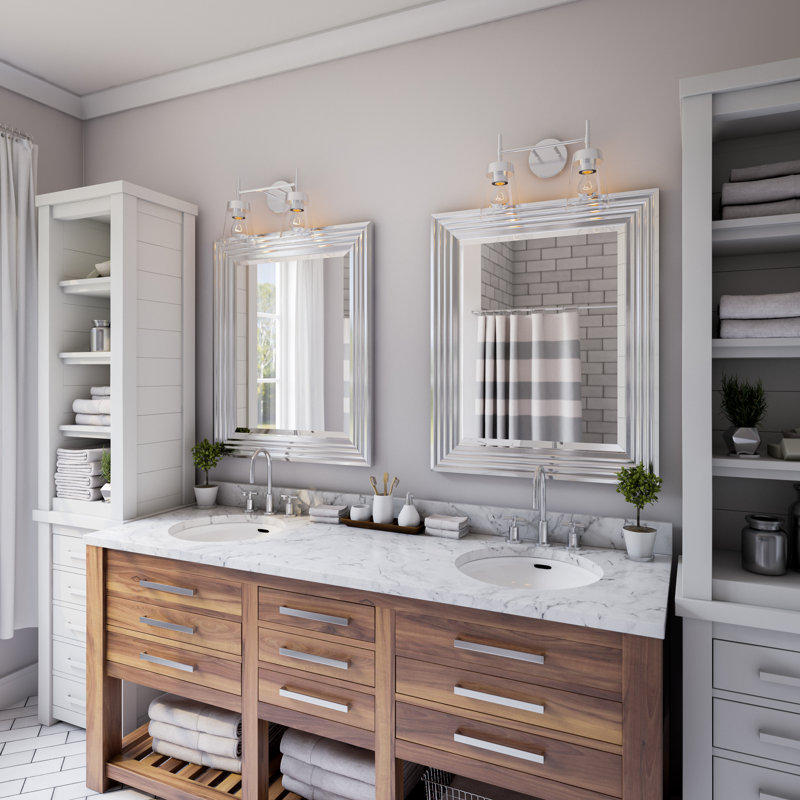 Wade Logan® Kaylin 2 - Light Dimmable Vanity Light & Reviews | Wayfair