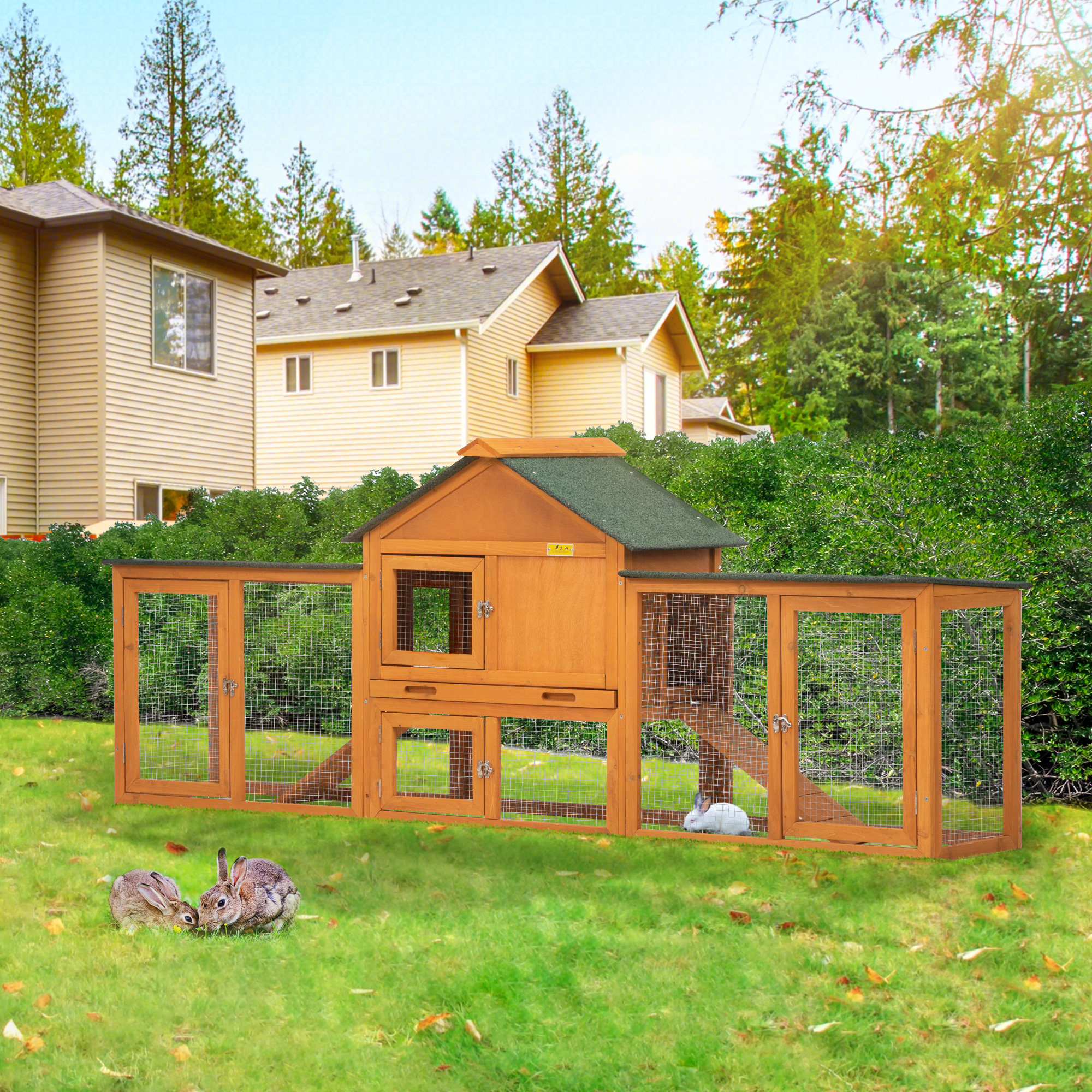 Tucker Murphy Pet™ Brazoria Weather Resistant Small Animal Hutch with ...