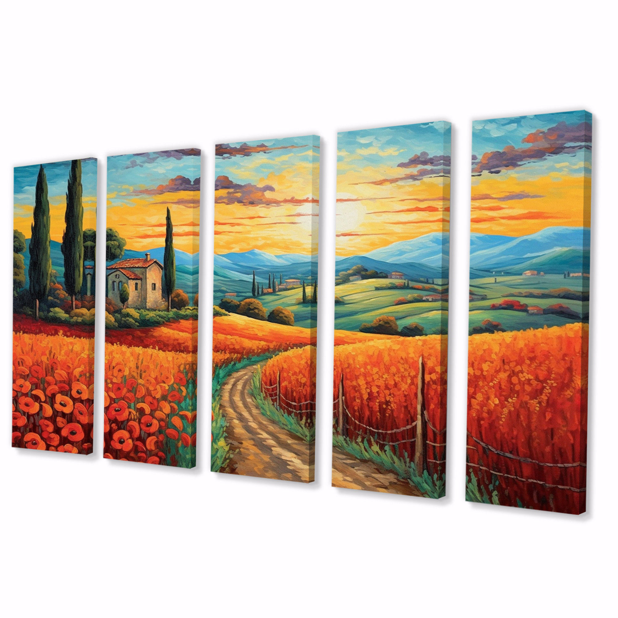 Millwood Pines Valley Getaway I - Countryside Wall Art Print - 5 Equal ...