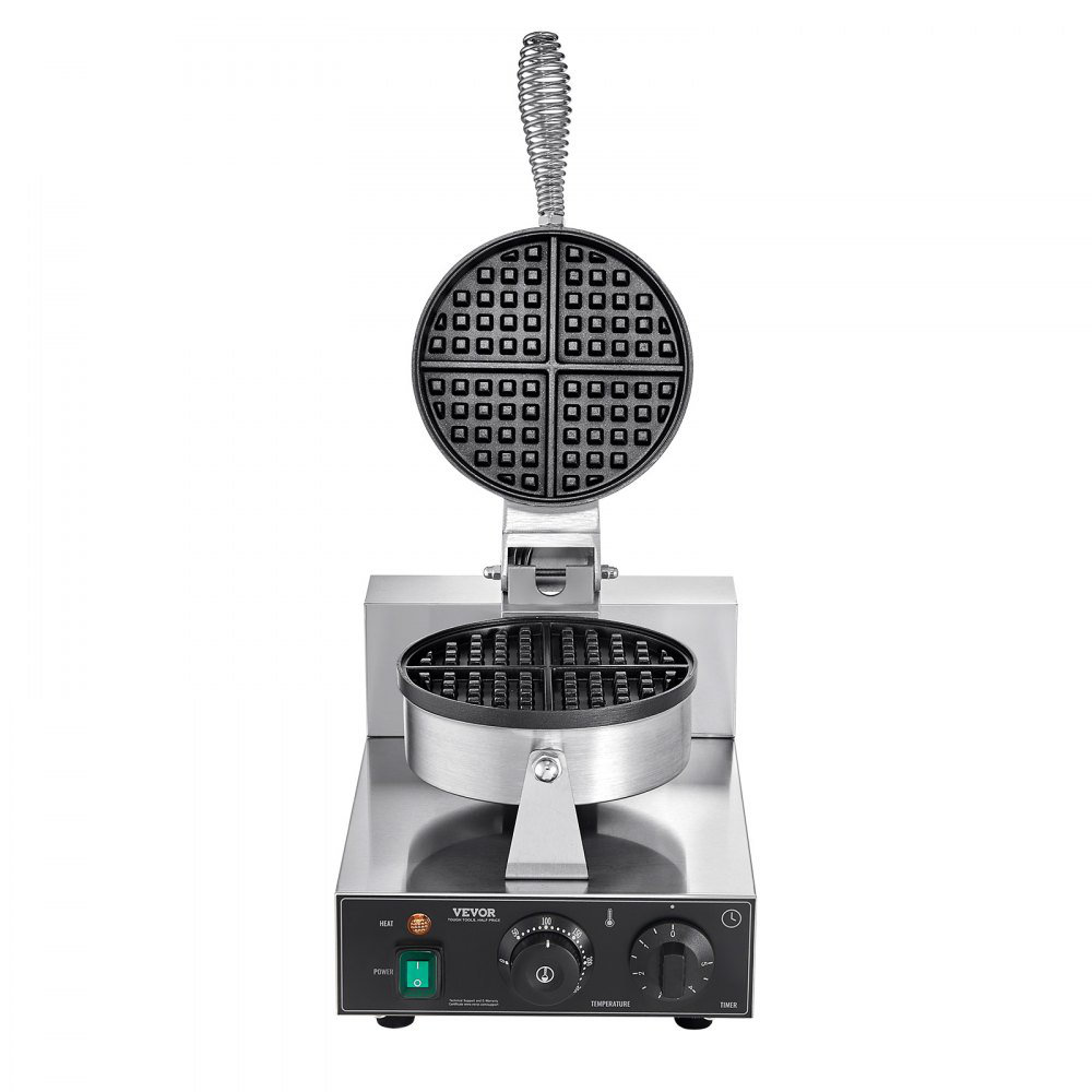 Stellweilan Tessberg Commercial Waffle Maker Round Waffle Iron Baker ...