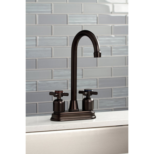 Kingston Brass Concord Two-Handle 2-Hole Deck Mount Bar Faucet ...