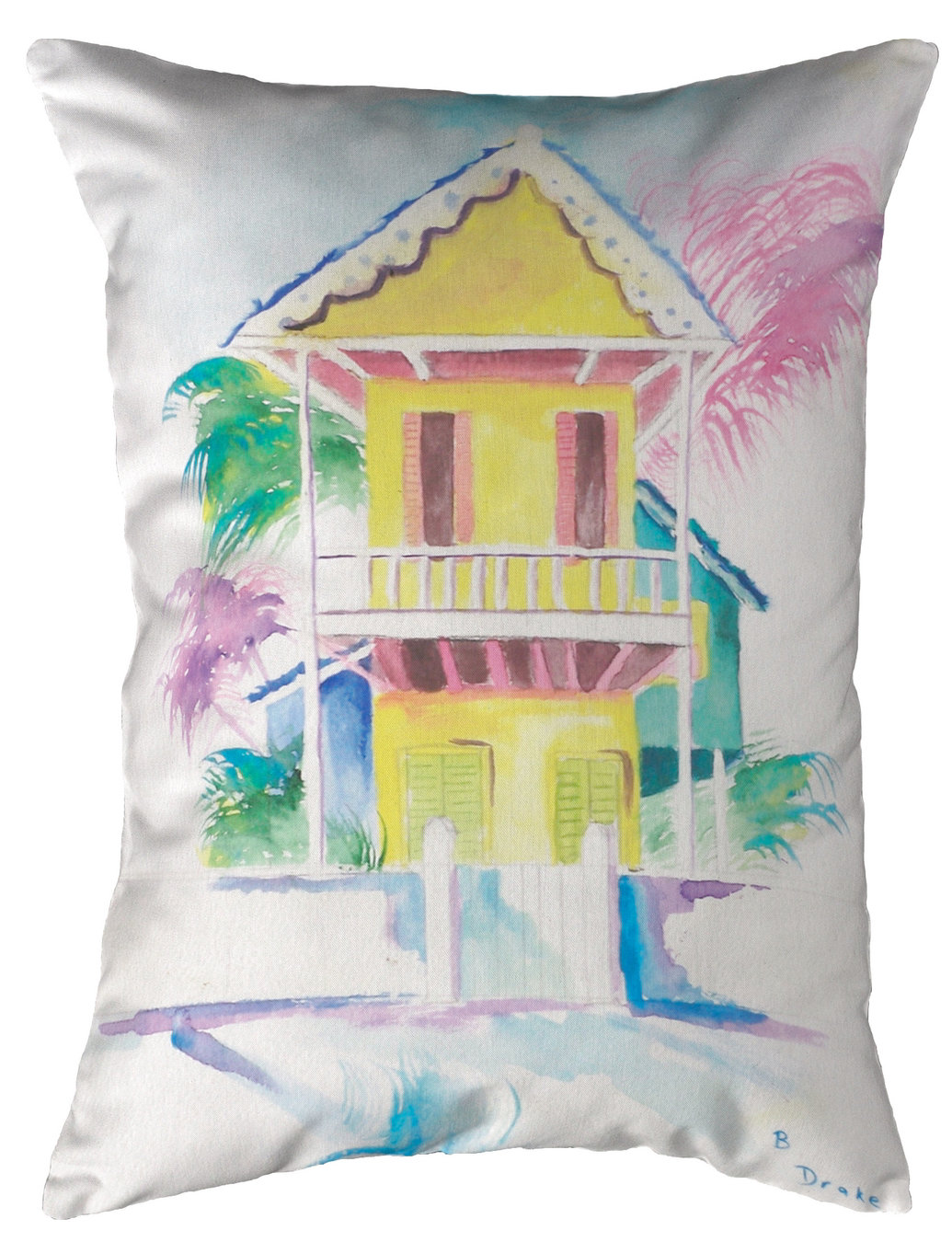 Betsy Drake Interiors West Palm Hut Outdoor Rectangular Pillow Cover ...