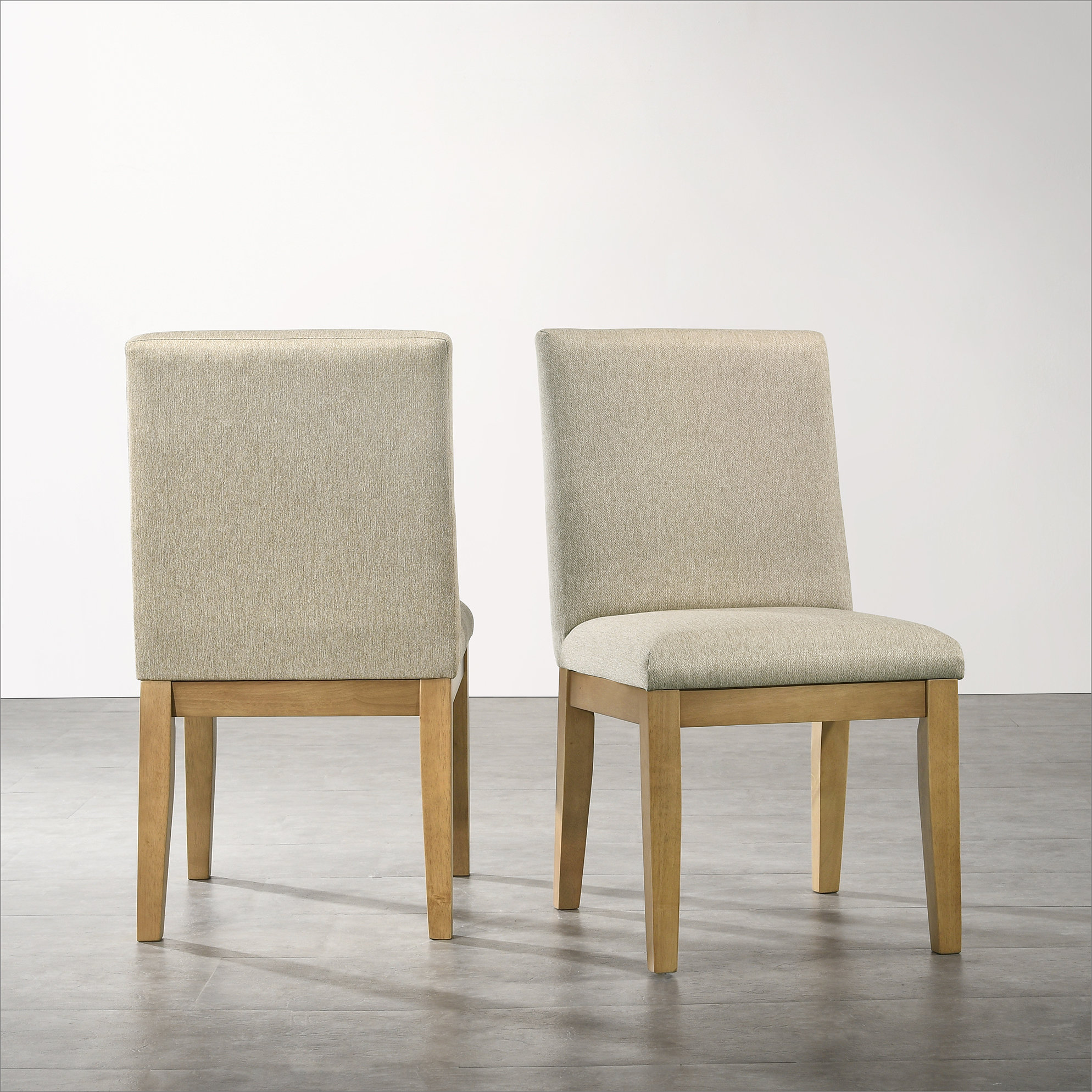 Latitude Run® Rocco Contemporary Solid Wood Dining Chairs, Set of 2 ...