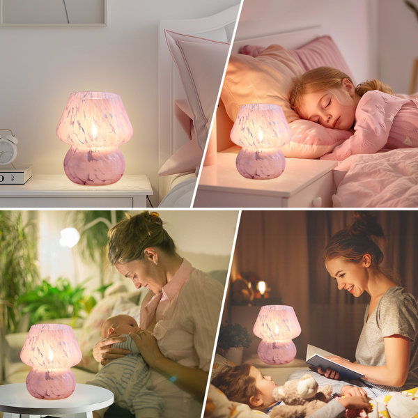 Wrought Studio™ Lakila Glass Table Lamp | Wayfair