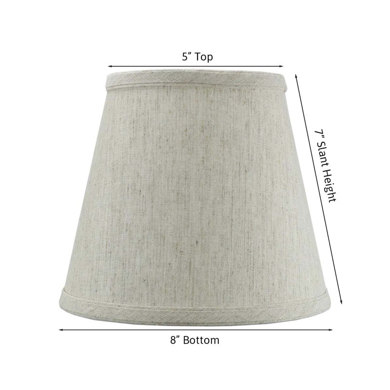 Home Concept Inc 7" H x 8" W Silk/Shantung Empire Lamp Shade ( Clip On ...