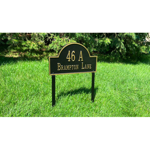 Whitehall Products 2-Line Lawn Address Sign & Reviews | Wayfair