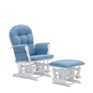 Blue Nursery Gliders, Rockers & Recliners You'll Love | Wayfair