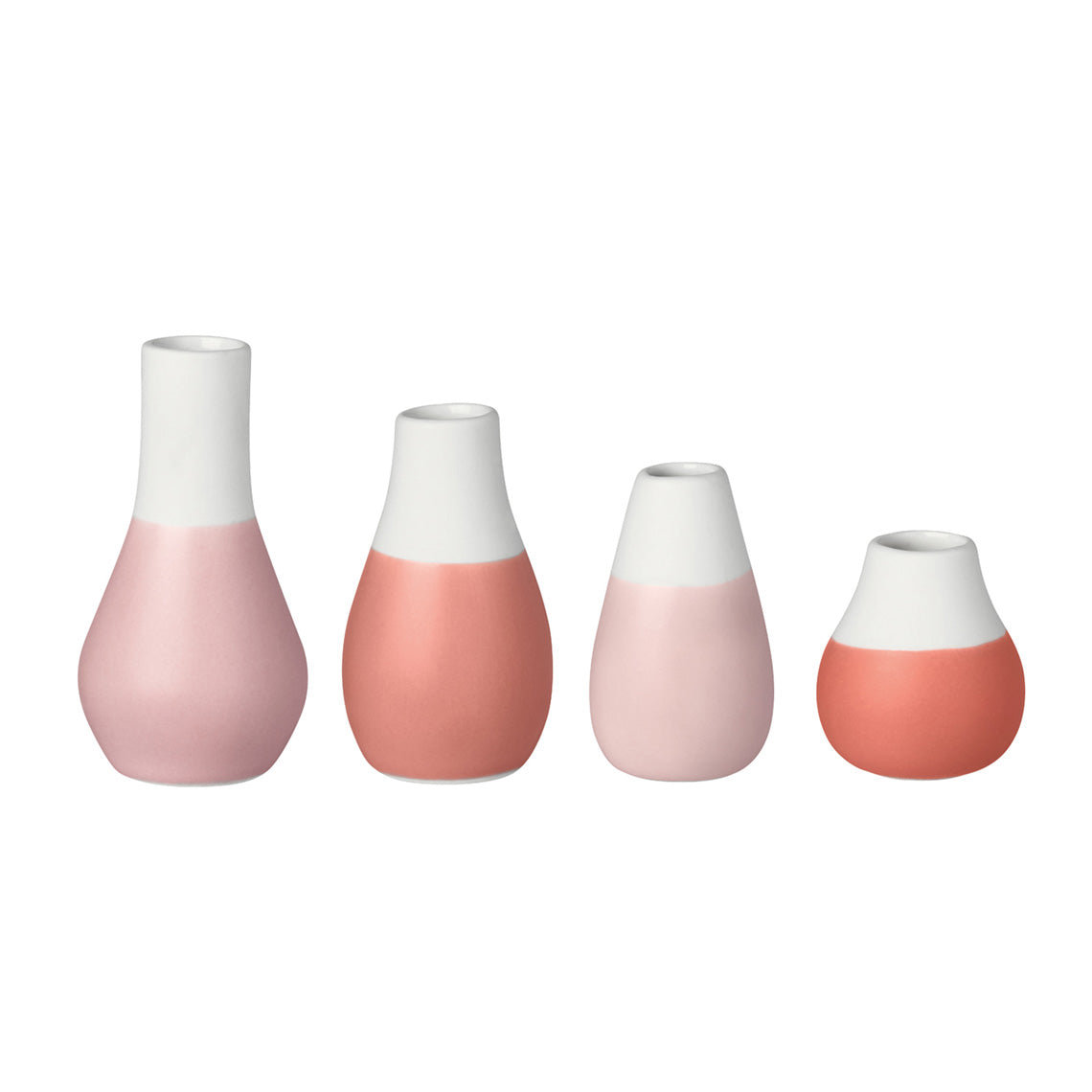 Räder Pastel Two-Tone Mini Vases - Set of 4 | Wayfair