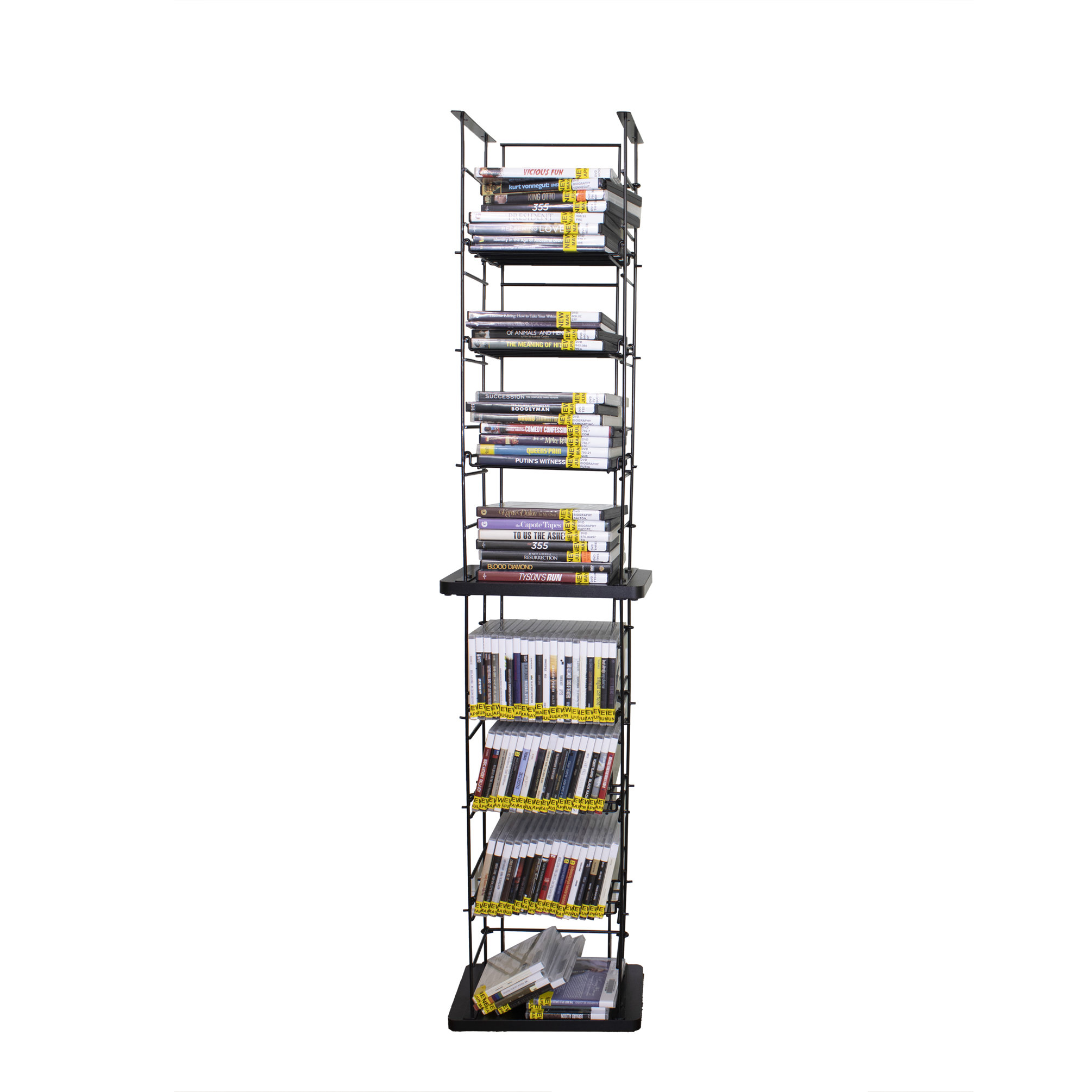 Rebrilliant CD Tower Media Rack DVD Organizer Video Game Blu Ray ...