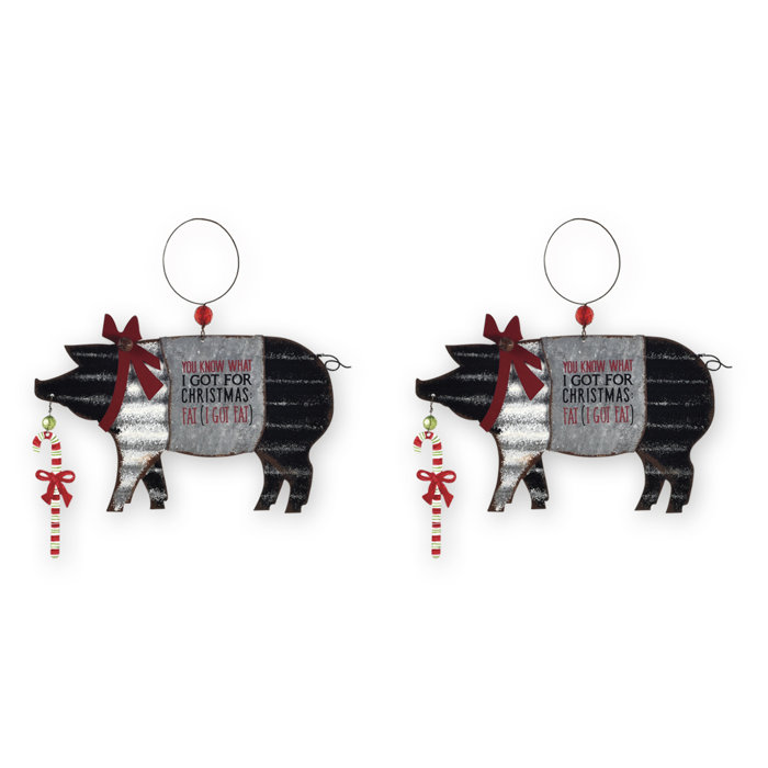 The Holiday Aisle® Pig Holiday Shaped Ornament & Reviews | Wayfair