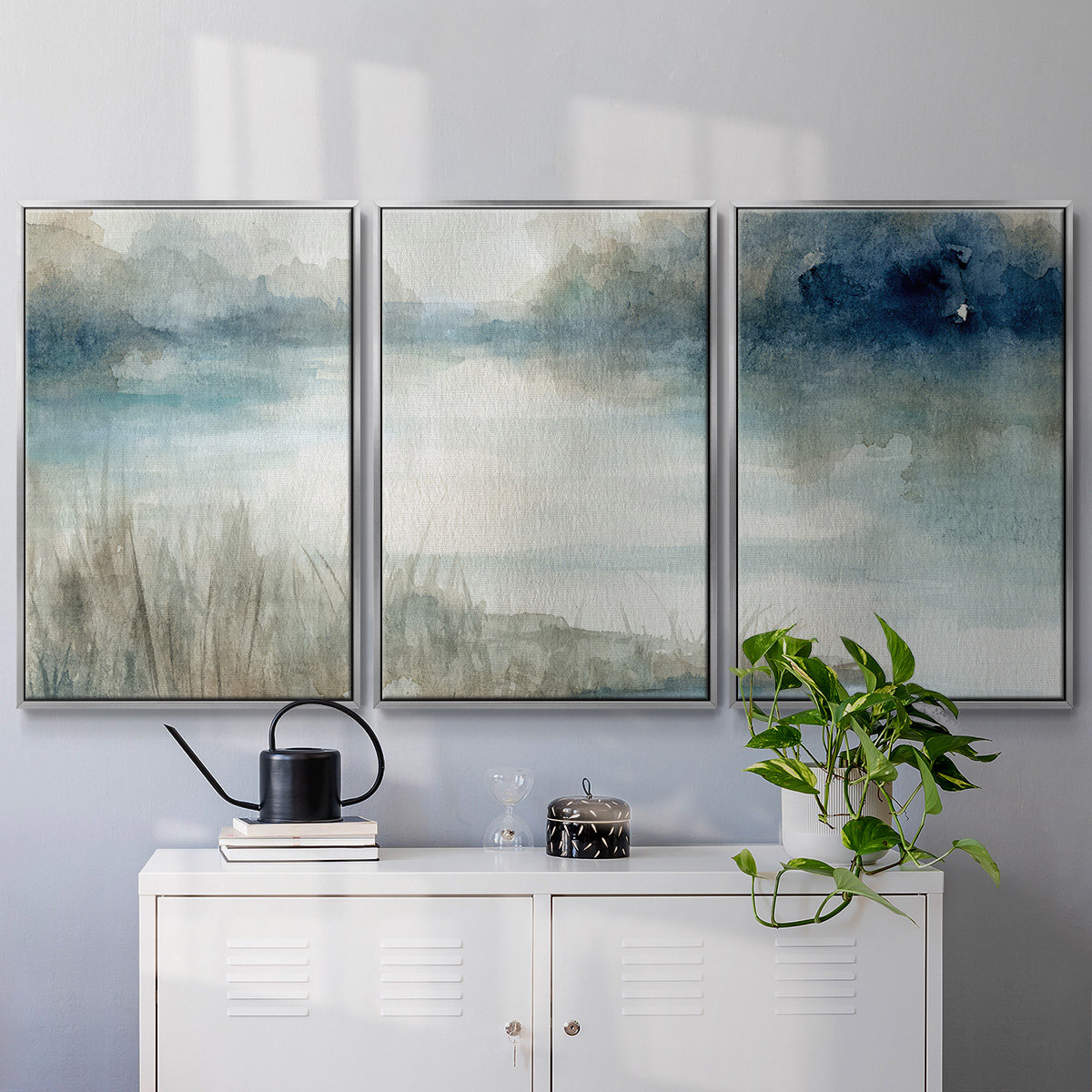 Wrought Studio™ Still Evening Waters - Multi Piece Framed Canvas | Wayfair