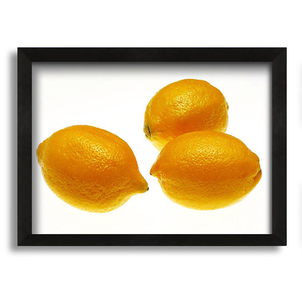 Ebern Designs Lemon Trio - Art Prints on Canvas | Wayfair.co.uk