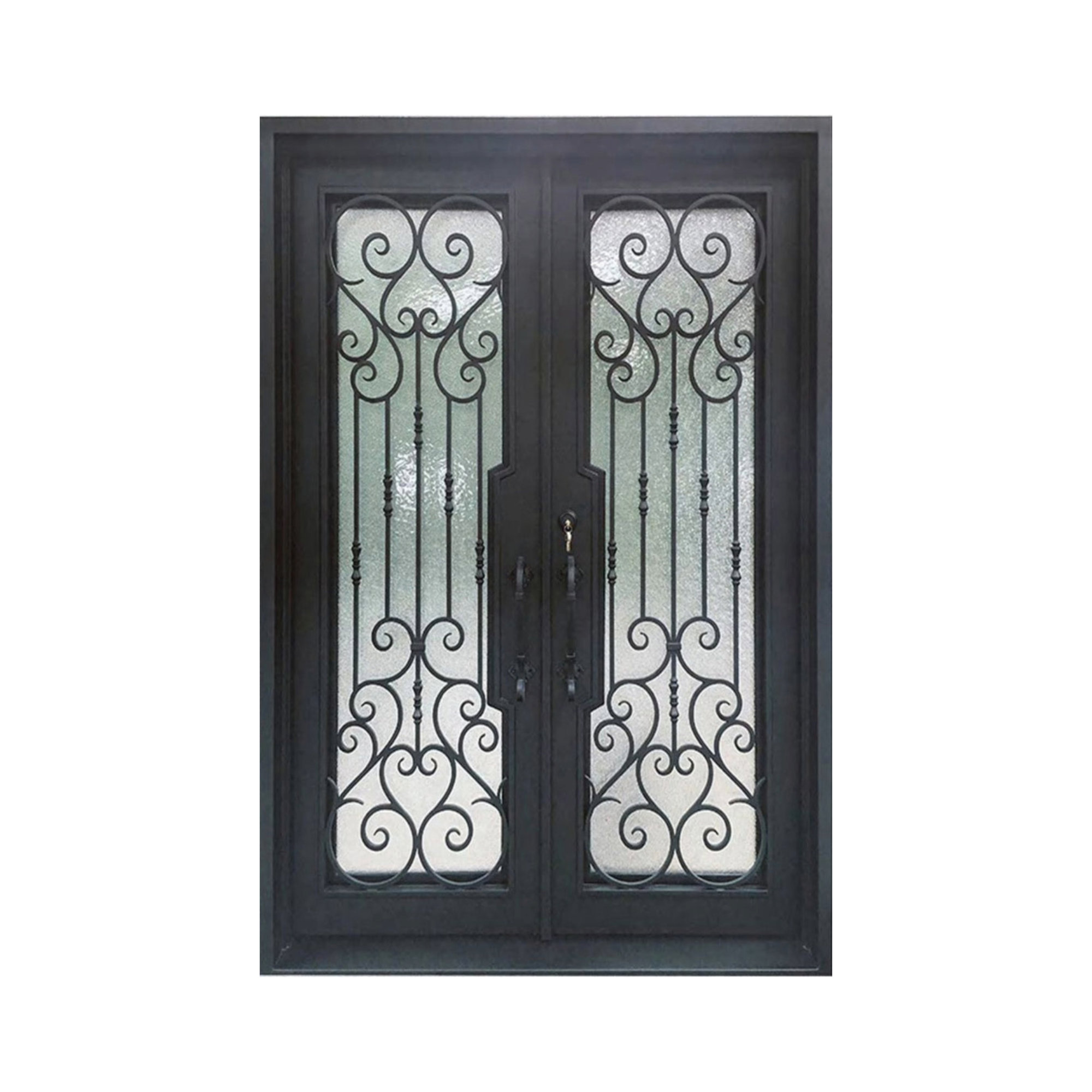 Nationwide Iron Works Imperial Bloom Iron Door | Wayfair