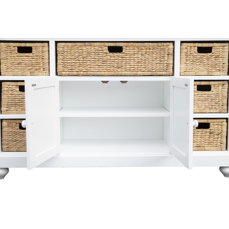 Rosecliff Heights Bahamas Barrera Basket Drawer Cabinet | Wayfair