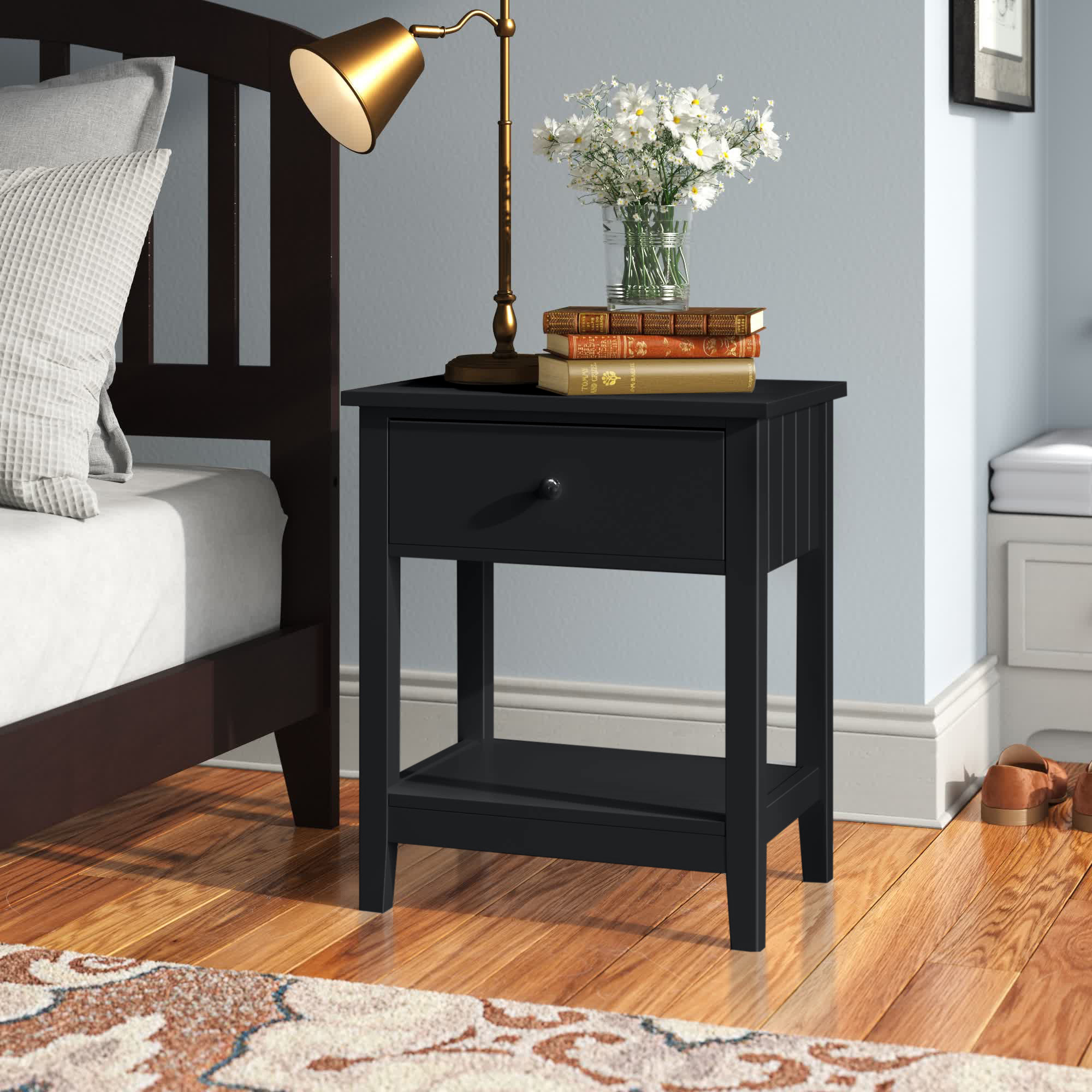 Lark Manor™ Atila End Table, 2-Tier Side Table With Drawer And Storage ...