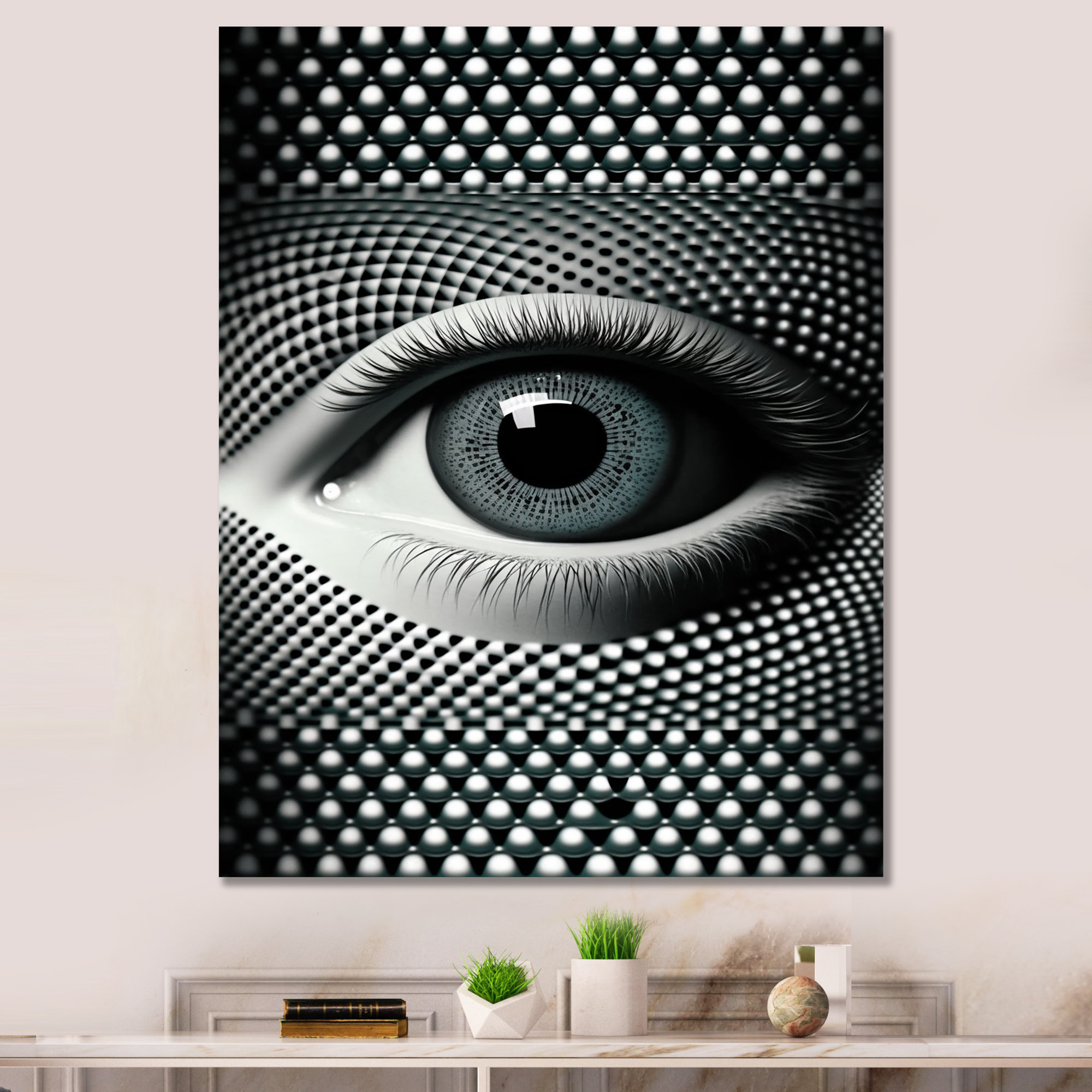 Latitude Run® Kalessa Monochrome Eye III - Print on Canvas - Wayfair Canada
