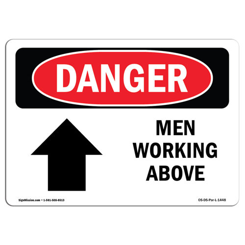 SignMission Men Working Above Sign | Wayfair