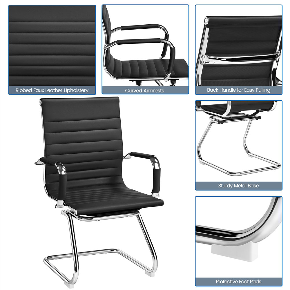 Yaheetech Office Reception Chair With Ergonomic Design | Wayfair.co.uk