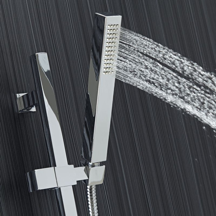 Juno Showers Juno Thermostatic 16'' Square Rain Shower System | Wayfair