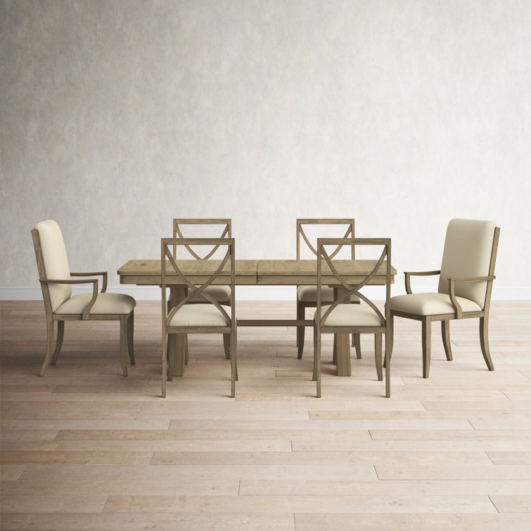 Birch Lane™ Regan 8 - Piece Extendable Trestle Dining Set & Reviews ...