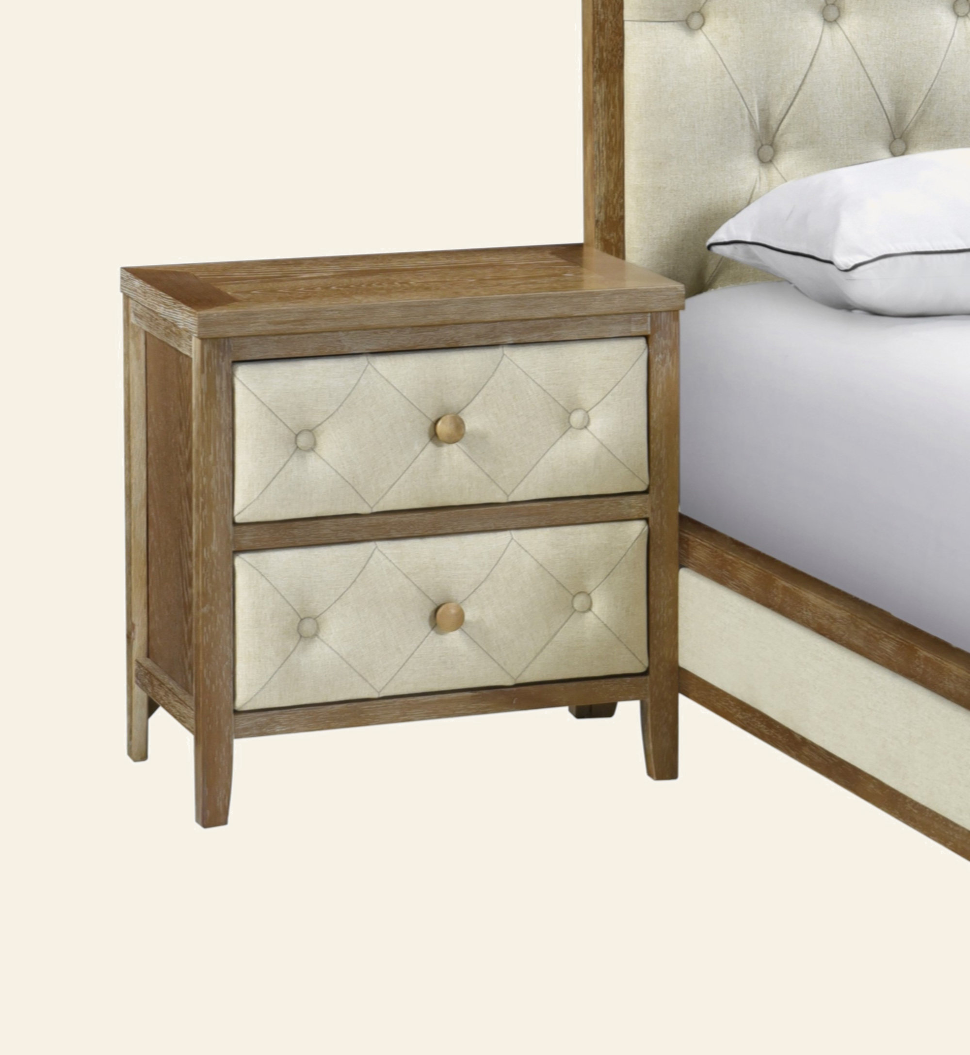Latitude Run® Beautiful Nightstand With Exquisite Drawers And Modern ...