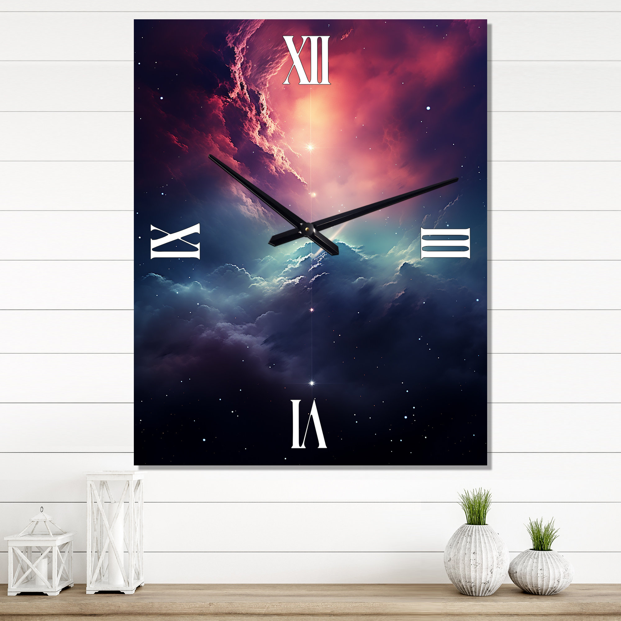 East Urban Home Jerray - Space Wall Clock | Wayfair