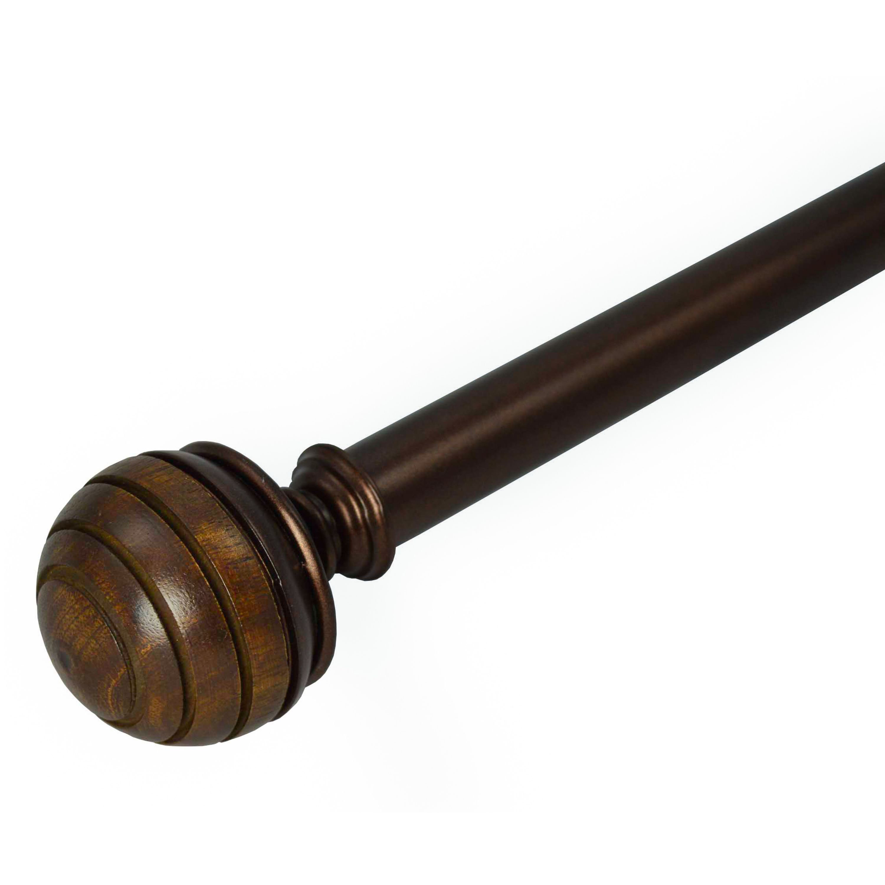 Darby Home Co Kaper Bronze Adjustable 1" Single Curtain Rod | Wayfair