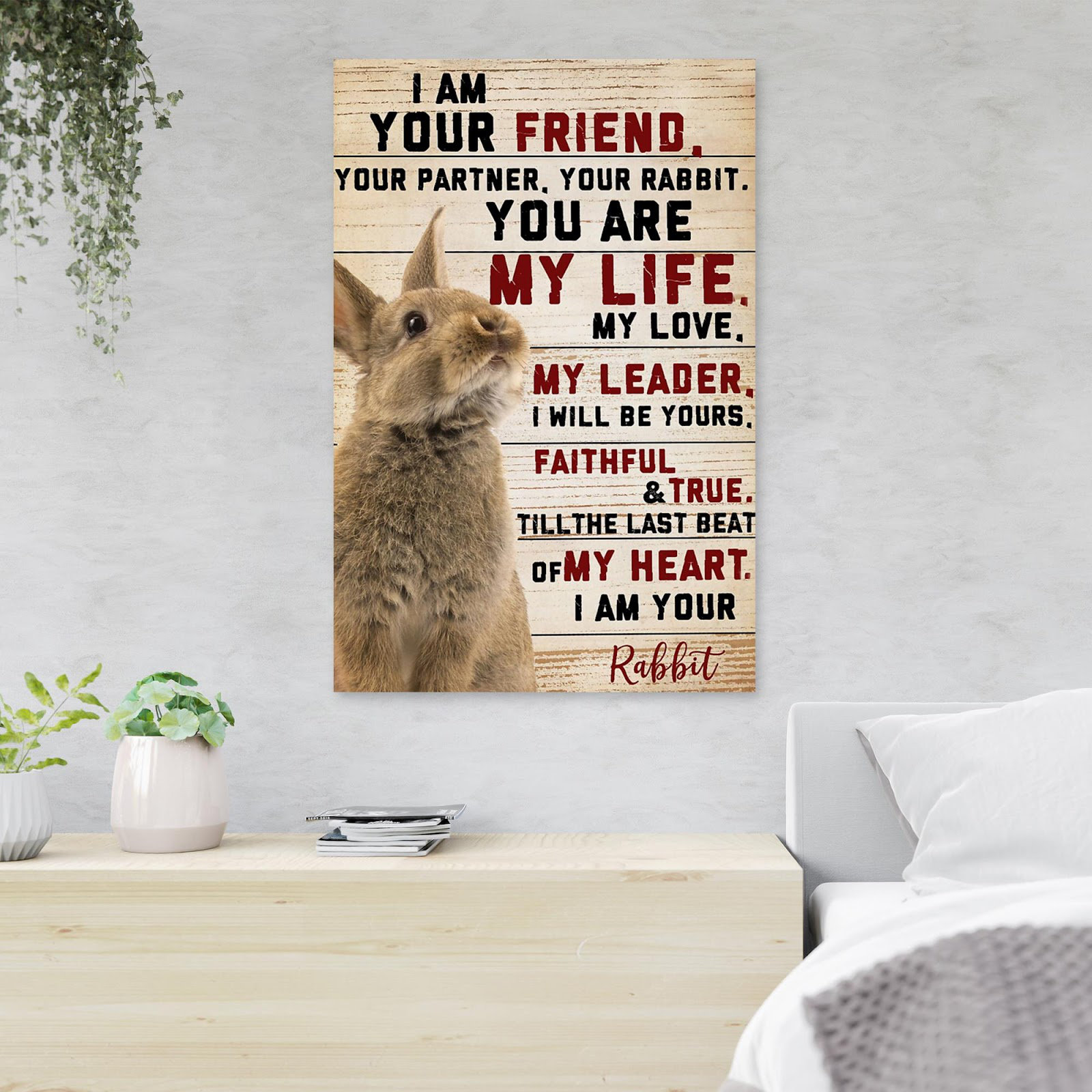 Trinx I Am Your Friend Your Partner Your Rabbit - 1 Piece Rectangle ...