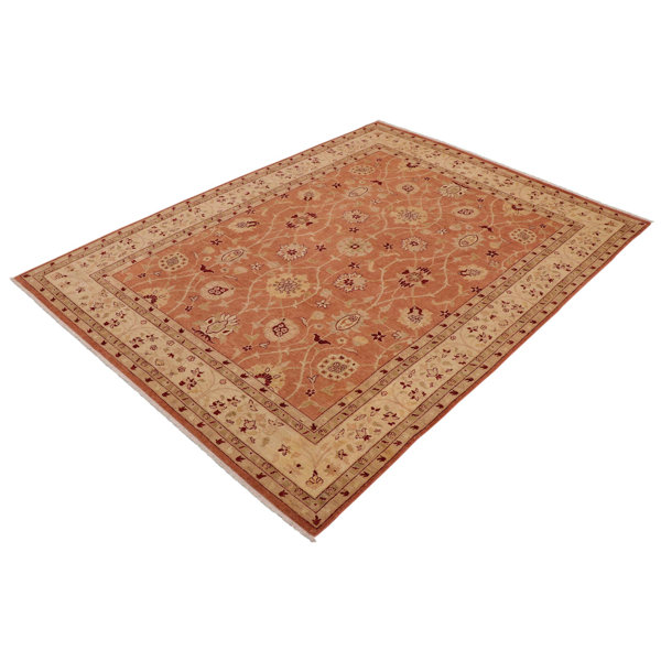 Arshs Fine Rugs Boho Chic Ziegler Jesus Rust/Beige Wool Rug- 8'9'' X 11 ...