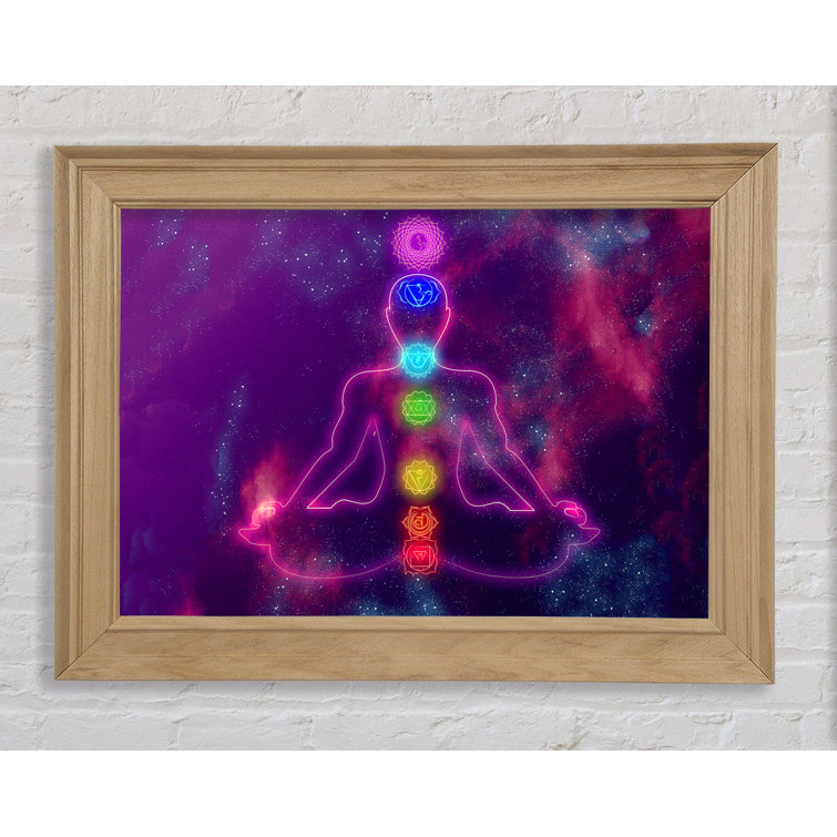 Bright Star Chakra Meditation Colours 3 - Single Picture Frame Art ...