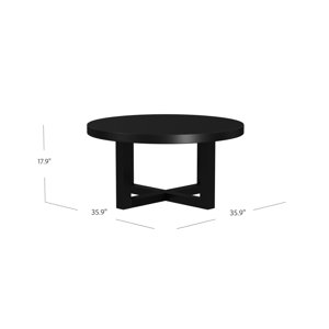Zipcode Design™ Adelia Cross Legs Coffee Table & Reviews | Wayfair