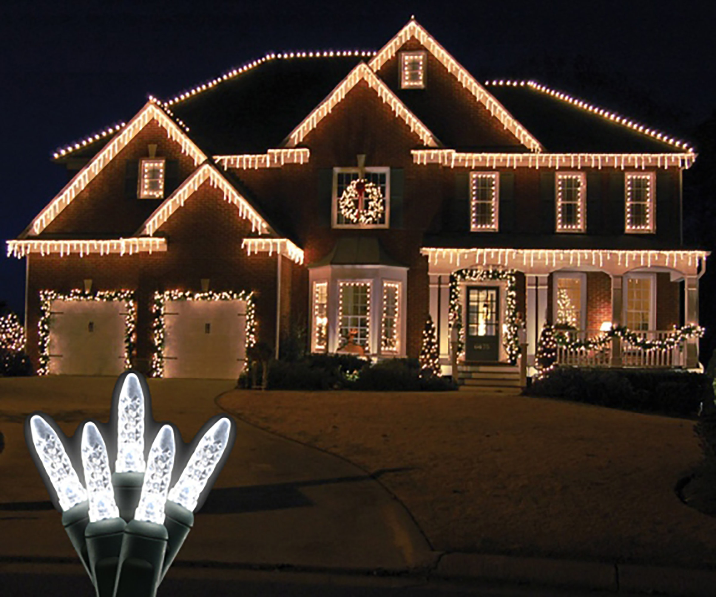 The Holiday Aisle® 70 Light LED Icicle Light & Reviews | Wayfair