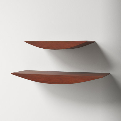 AllModern Oiva 2 Piece Mango Floating Shelf | Wayfair
