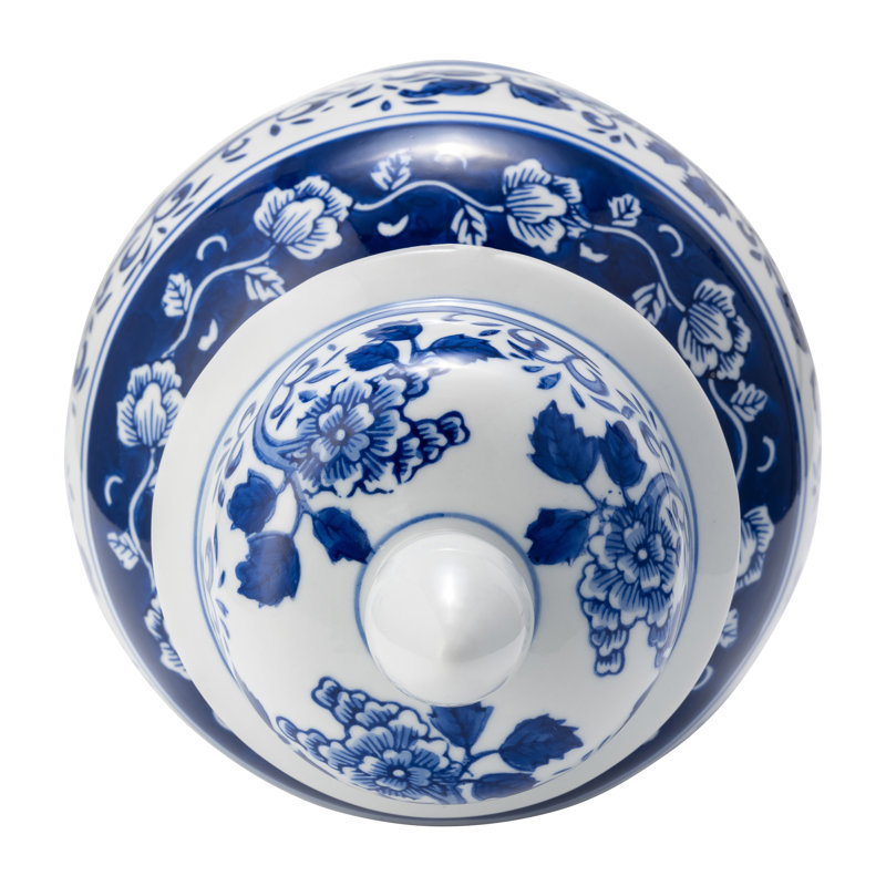 Charlton Home® Patterned Eclectic Temple Jar with Lid & Reviews | Wayfair